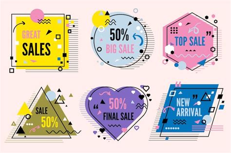 편집 가능한 사각형 배너 서식 파일의 벡터 추상 Handdrawn 판매 인스 타 그램 포스트 세트 프리미엄 벡터