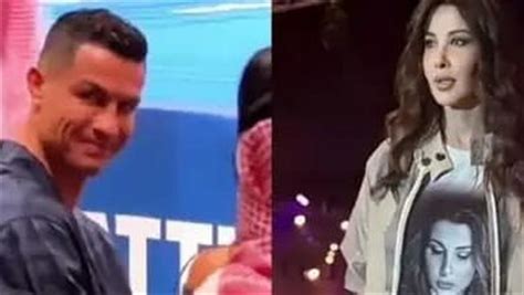 نظرة كريستيانو للفنانة نانسي عجرم تشعل الڠضب في صدر جورجينا صور صاډمة