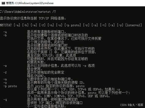 windows 常用网络命令之 netstat（查看端口是否情况） windows netstat csdn博客
