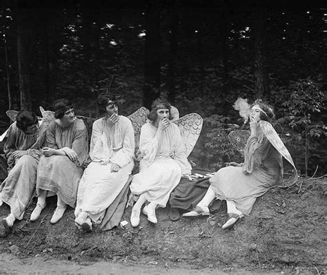 Smoking Angels Vintage Photo Prints Angel Vintage Photos