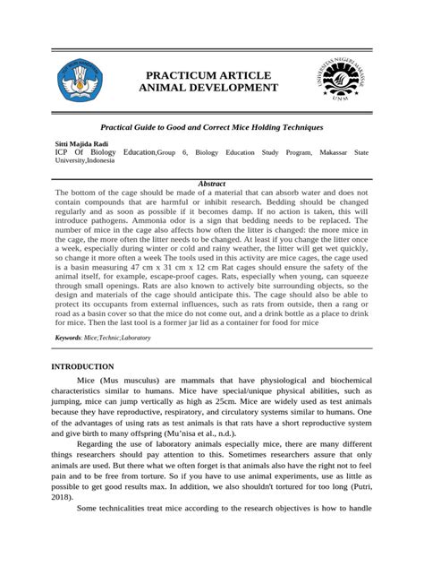 Sitti Majida Radi Artikel Unit 2 Pdf Mouse Hand