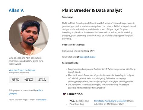 “simplest” Way To Build An Impressive Portfolio Cv Or Resume With Github Pages By Allan