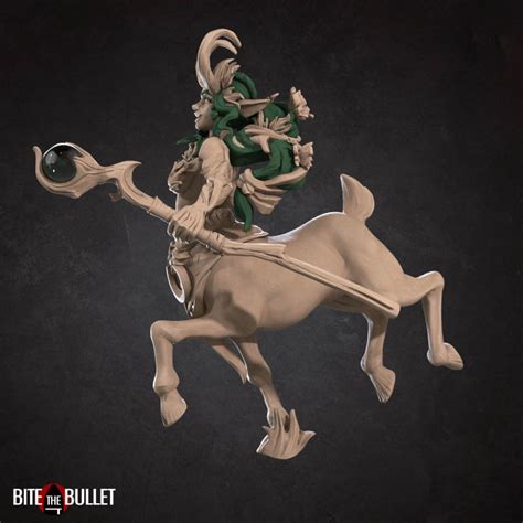 3d Printable Centaur Dryad Druid 2 Versiosn By Bite The Bullet