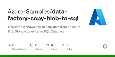 Github Azure Samplesdata Factory Copy Blob To Sql This Sample Shows