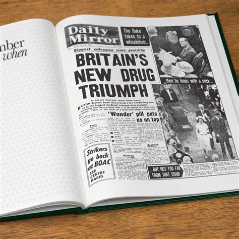 Personalised Birthday Newspaper Book T Ukus News Headlines From The