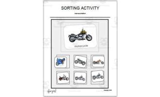 Sorting Activity Transportation Non Identical Items By Teach Simple