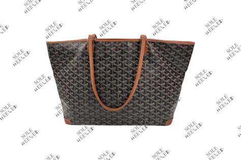 Goyard Bag Strap Edging Repair And Leather Recolouring — Soleheeled