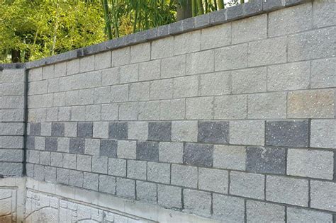 스플릿블럭 담장 군부대 회색 검정