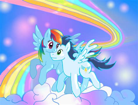 Rainbow Dash And Soarin By Lotothetrickster On Deviantart