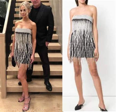 Rhobh Season 10 Episode 10 Dorits Silver Embellished Strapless Dress