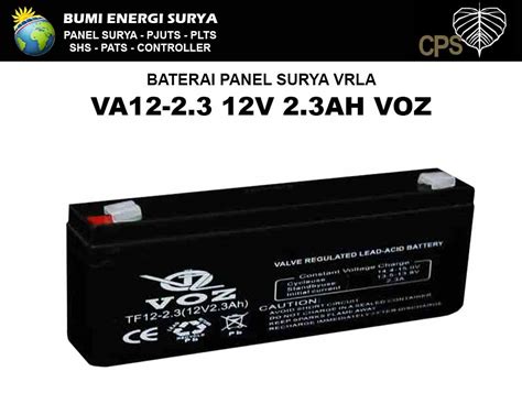 Baterai Panel Surya Vrla Ah V Voz Bumi Energi Surya