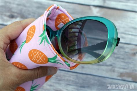 How To Sew A Simple Sunglasses Case With Pocket Swoodson Says