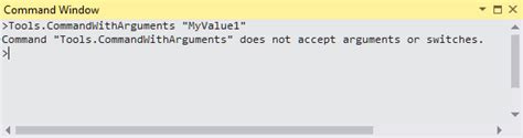 SAMPLE How To Create A Visual Studio Command That Accepts Parameters Visual Studio