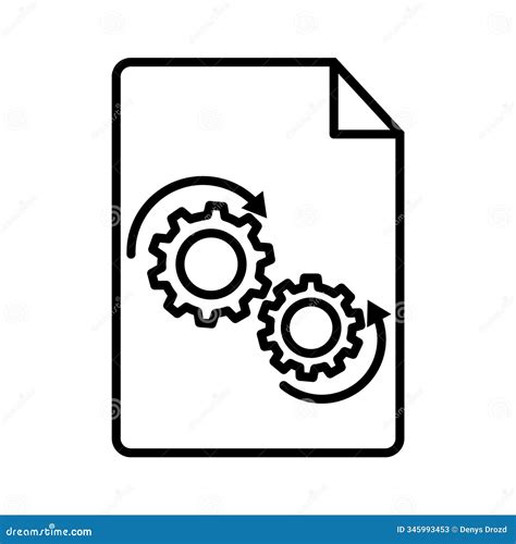 Technical Documentation Icon Vector Manual Illustration Sign Instruction Symbol Or Logo Stock