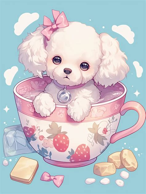 ティーカップの中で｜イラスト・フリー素材なら「シンテリ」