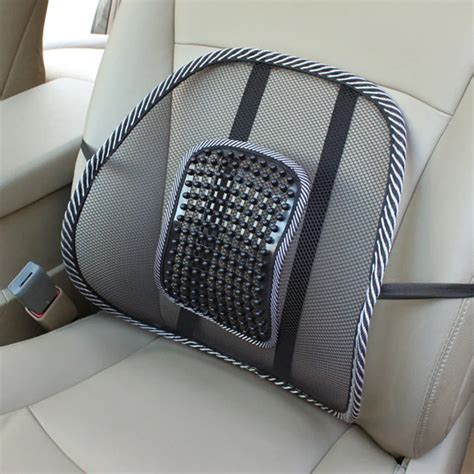Car Seat Support Cushions Massage Vent Mesh Lumbar Lower Back Brace