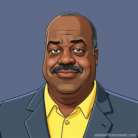 Reginald Veljohnson In Simpsons Style Cartoon Stable Diffusion Online