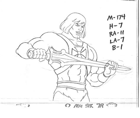 He Manshe Ra Masters Of The Universe He Man Layout Reference Eur 2421