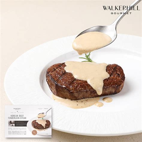 Lotteimall 워커힐 한우 안심스테이크 150g X 8팩꼬냑향 갈릭크림소스 8개 12038155 홈쇼핑모아