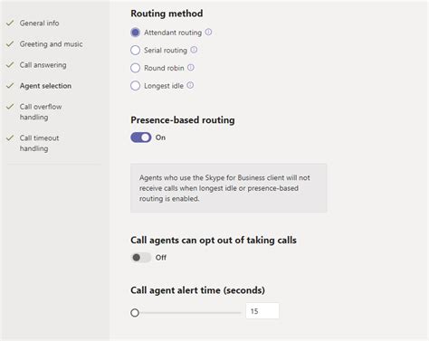 Presence Based Routing Behaviour Rmicrosoftteams