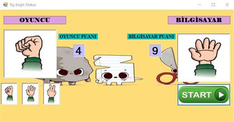 C Ile Taş Kağıt Makas Oyunu Siber Eğitmen Yazılım