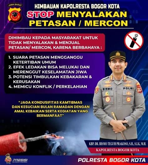 Fixed Kapolresta Bogor Kota Larang Petasan Di Kota Bogor Jika