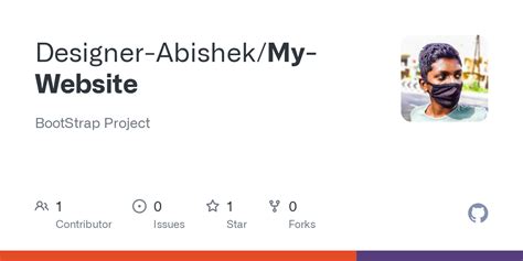 Github Designer Abishek My Website Bootstrap Project