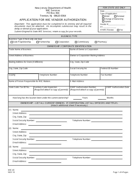 Form Wic 40 Fill Out Sign Online And Download Printable Pdf New
