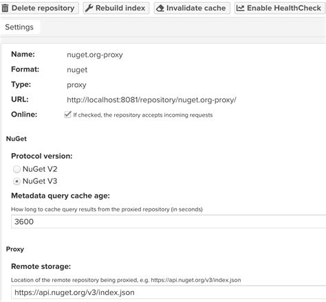 Nuget Proxy Repositories