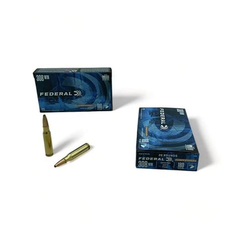 Federal Power Shok 308 Win 180 Grain Jsp Ammunition 40 Rounds