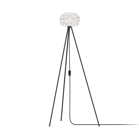 Umage Eos Kolmijalkainen Lattiavalaisin Micro White Jalat Mustat