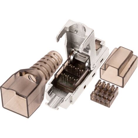 BeMatik Connecteur FTP Cat a RJ mâle sertissage automatique pack unités