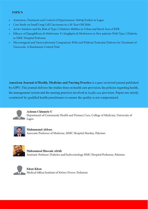 Best Practices In Health Management Ajpo Journals