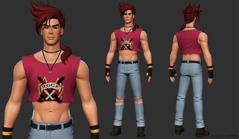 I Made A Gambit Fan Art 3d Model Rxmen97
