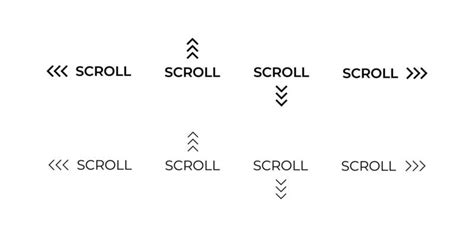 scrolling arrow icon vector art icons and graphics for free download