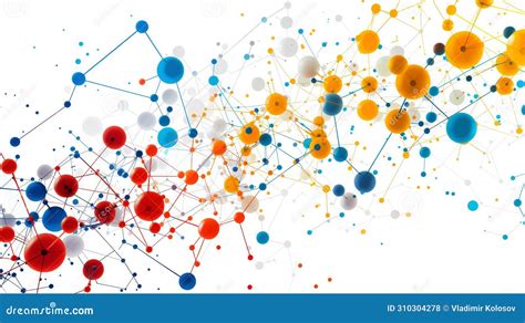 Scientific Formulas On A White Background Styled With Bright Elements Representing Molecular