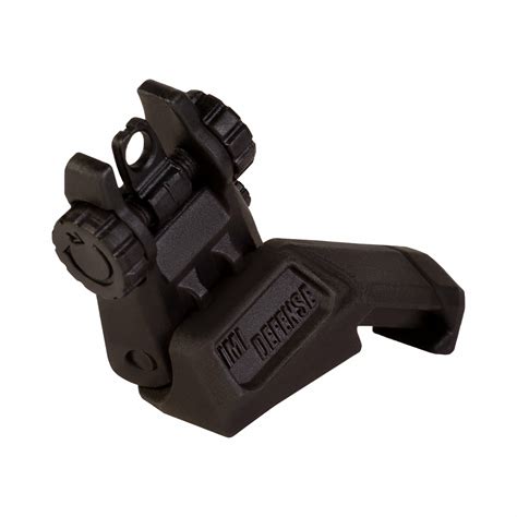 Polymer Rear Flip Up Sight 45 Degrees Offset Backup Polymer Sights