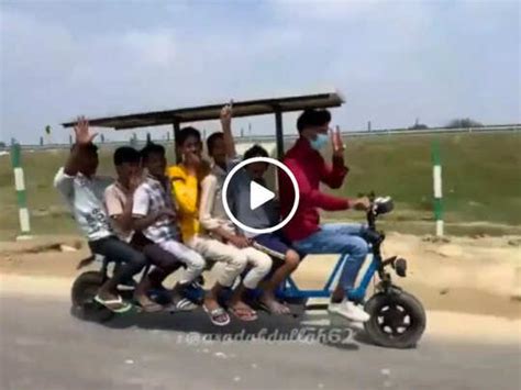 पेट्रोल से नहीं धूप से चलती है कबाड़ से बनी ये 7 सीटर बाइक