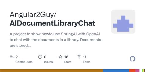 github angular2guy aidocumentlibrarychat a project to show howto use