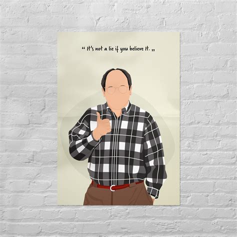George Costanza Illustration Seinfeld Inspired Wall Art Costanza