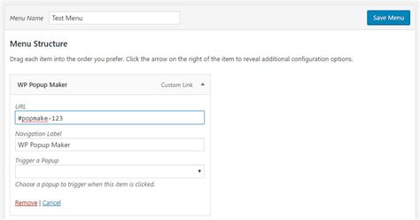 Open A Popup From A WordPress Nav Menu Popup Maker