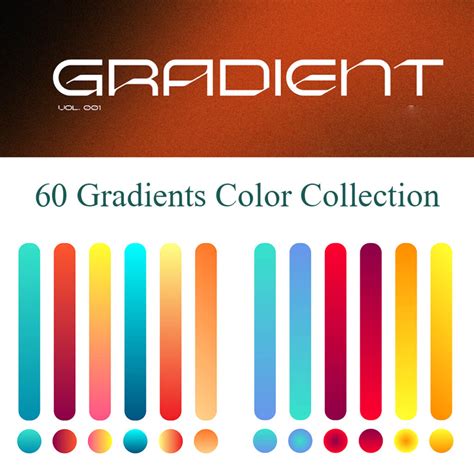 60 Premium Gradients Colors Pack Masterbundles