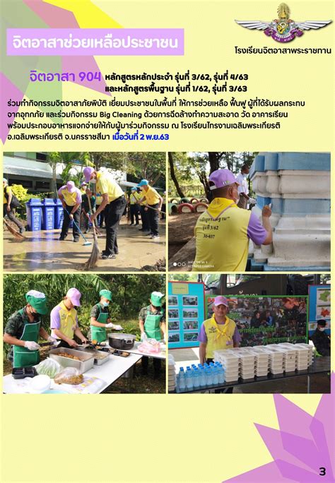 [💛 จิตอาสาช่วยเหลือประชาชน 💜 ] โรงเรียนจิตอาสาพระราชทาน Facebook