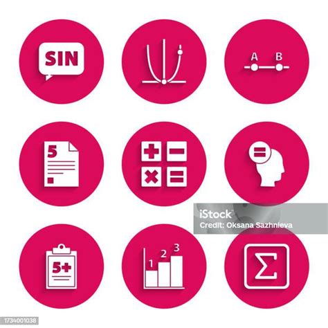 Set Calculator Graph Schedule Chart Diagram Sigma Symbol Calculation Test Exam Sheet And