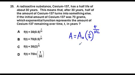Half Life Problem Example