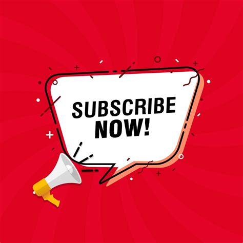 Subscribe Now Speech Bubble Banner Template Vector Illustration 2160038