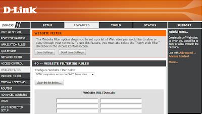 How To Block Websites Using D Link Router In Home Office CoreNetworkZ Com