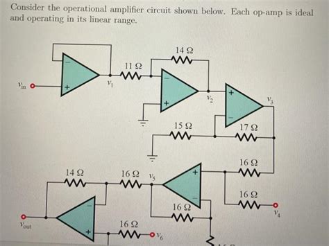 Solved Consider The Operational Amplifier Circuit Shown Chegg
