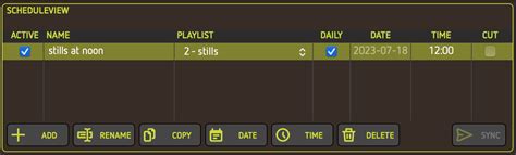 Schedules Nuplayer Documentation
