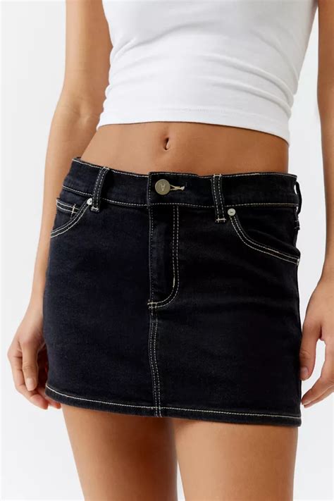 Abrand 99 Low Rise Denim Micro Mini Skirt Urban Outfitters